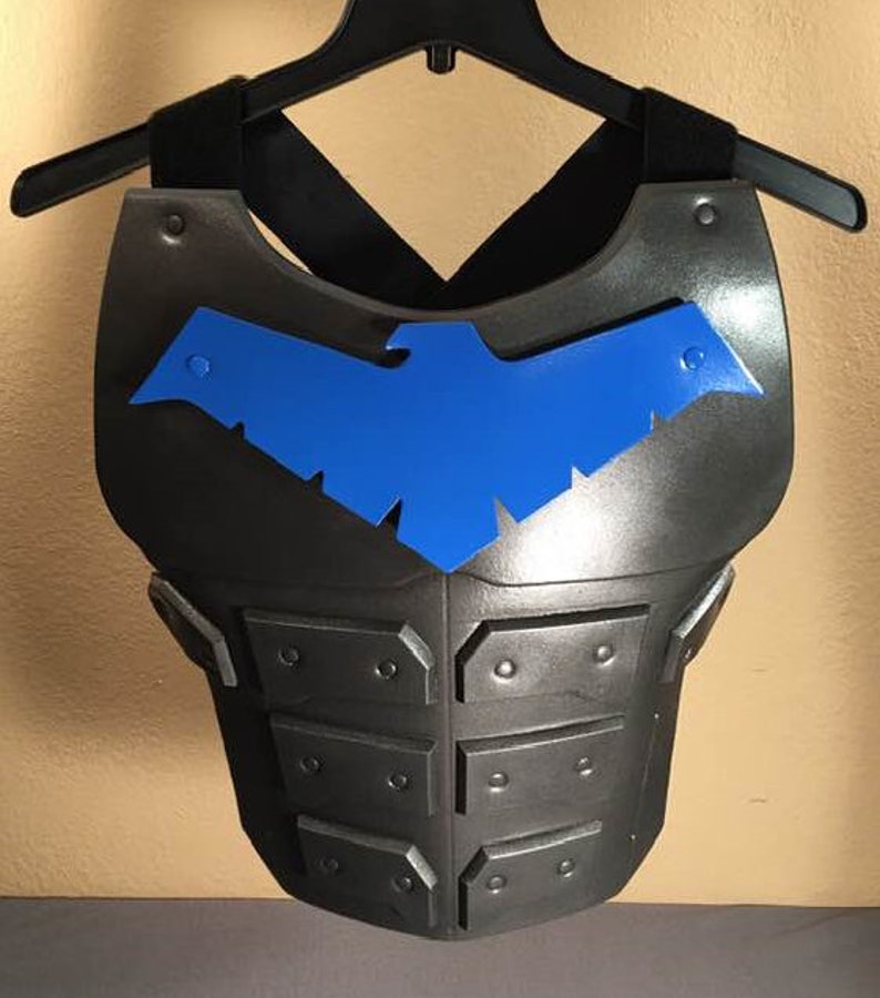 Nightwing Cosplay Body Armor Gunmetal Classic Blue Chest Vest | Etsy