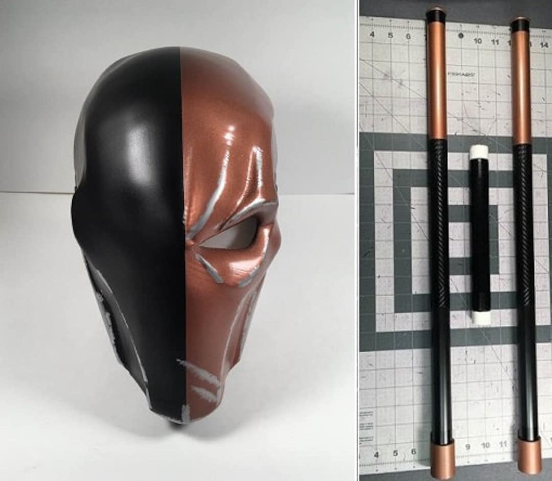 Deathstroke Cosplay SET: Mask and Bo Staff - Etsy