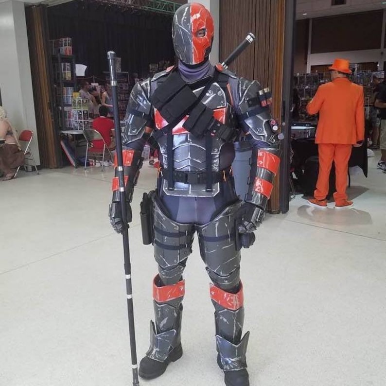 Deathstroke Cosplay Costume Full Armor and Helmet Slade Comics ...