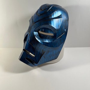 Dragon Priest Mask Morokei Metallic Blue, Gunmetal Version Skyrim Elder ...