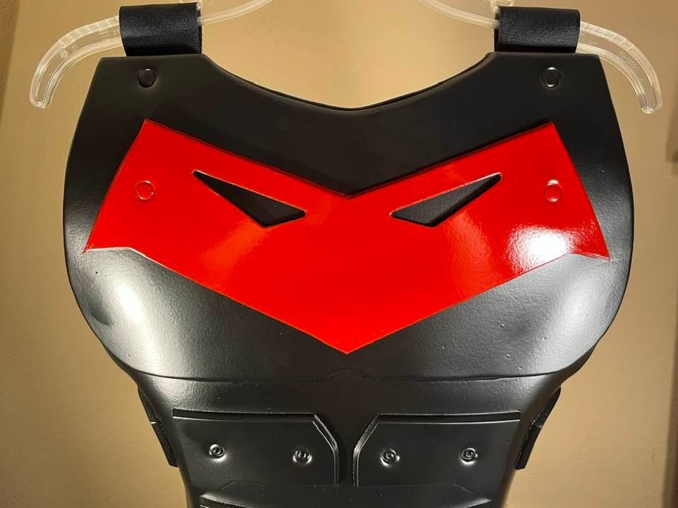 Red Hood Outlaw Cosplay: Chest Armor and Mask Combo - Etsy