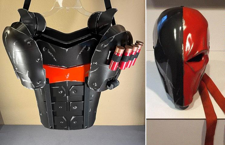 Deathstroke Set: Full Chest Armor, Neck Armor, Mask and Shoulders ...