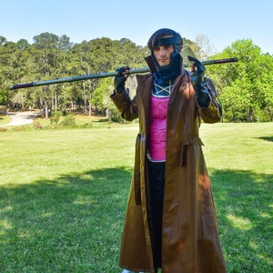 Gambit Collapsible Costume Staff, 5' 5 Long, Double Silver Carbon Fiber ...