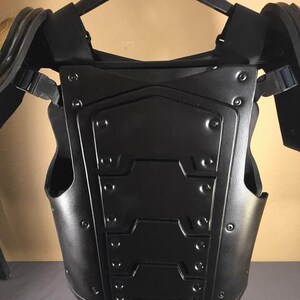 Dred Chest Armor and Shoulders: Matte Black & Antique Gold Costume ...
