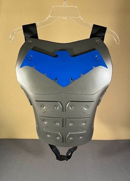Nightwing Chest Armor, Gunmetal, Blue, Costume Halloween - Etsy