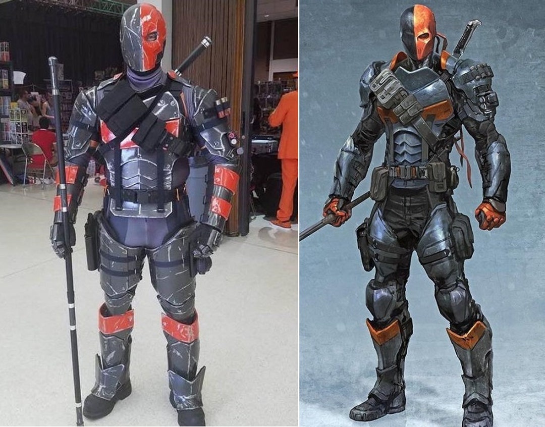 Deathstroke Cosplay Costume Full Armor and Helmet Slade Comics ...