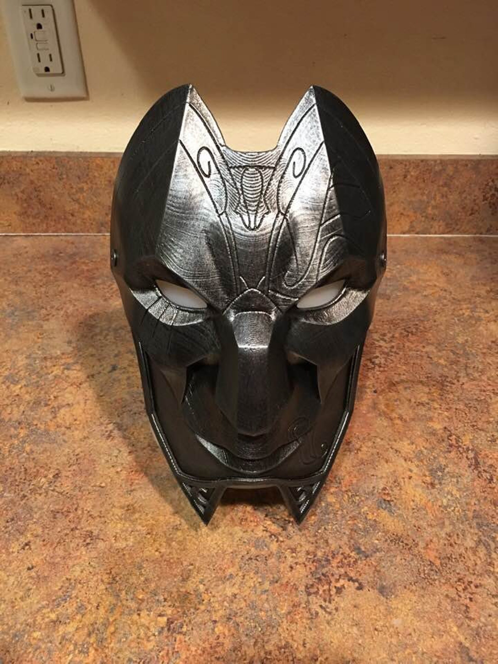 Jhin Mask From League of Legends Gunmetal Color With Adjustable Strap ...