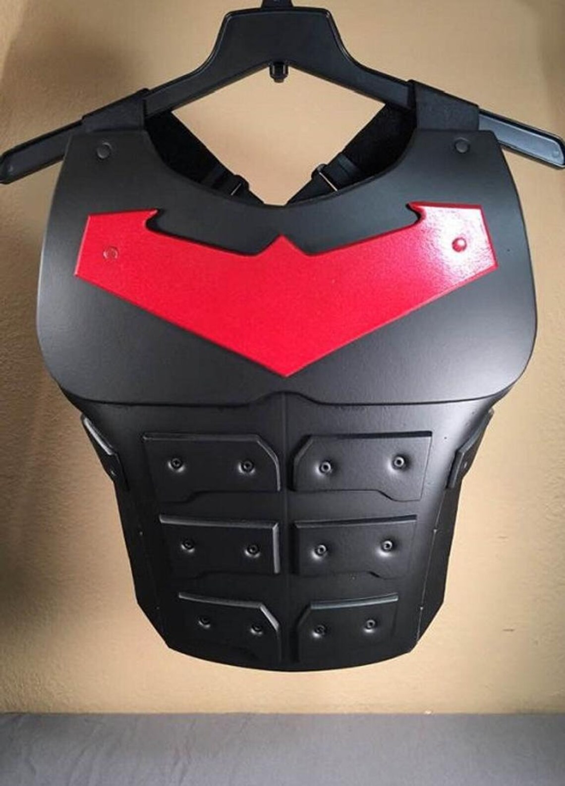 Nightwing Cosplay Chest Vest Body Armor Flat Black Classic | Etsy