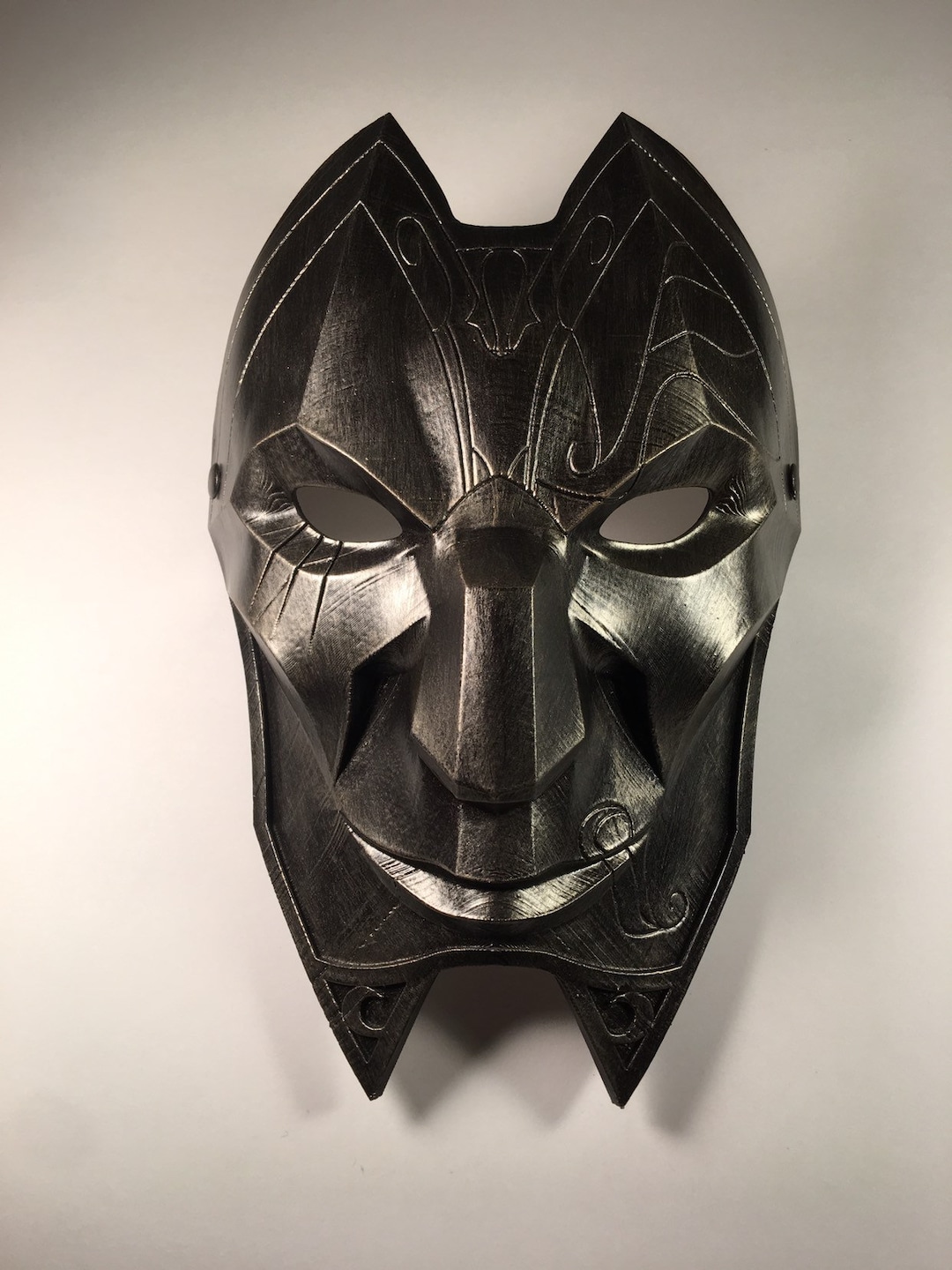 Jhin Mask - League of Legends Cosplay - Sahara Gold With Adjustable ...