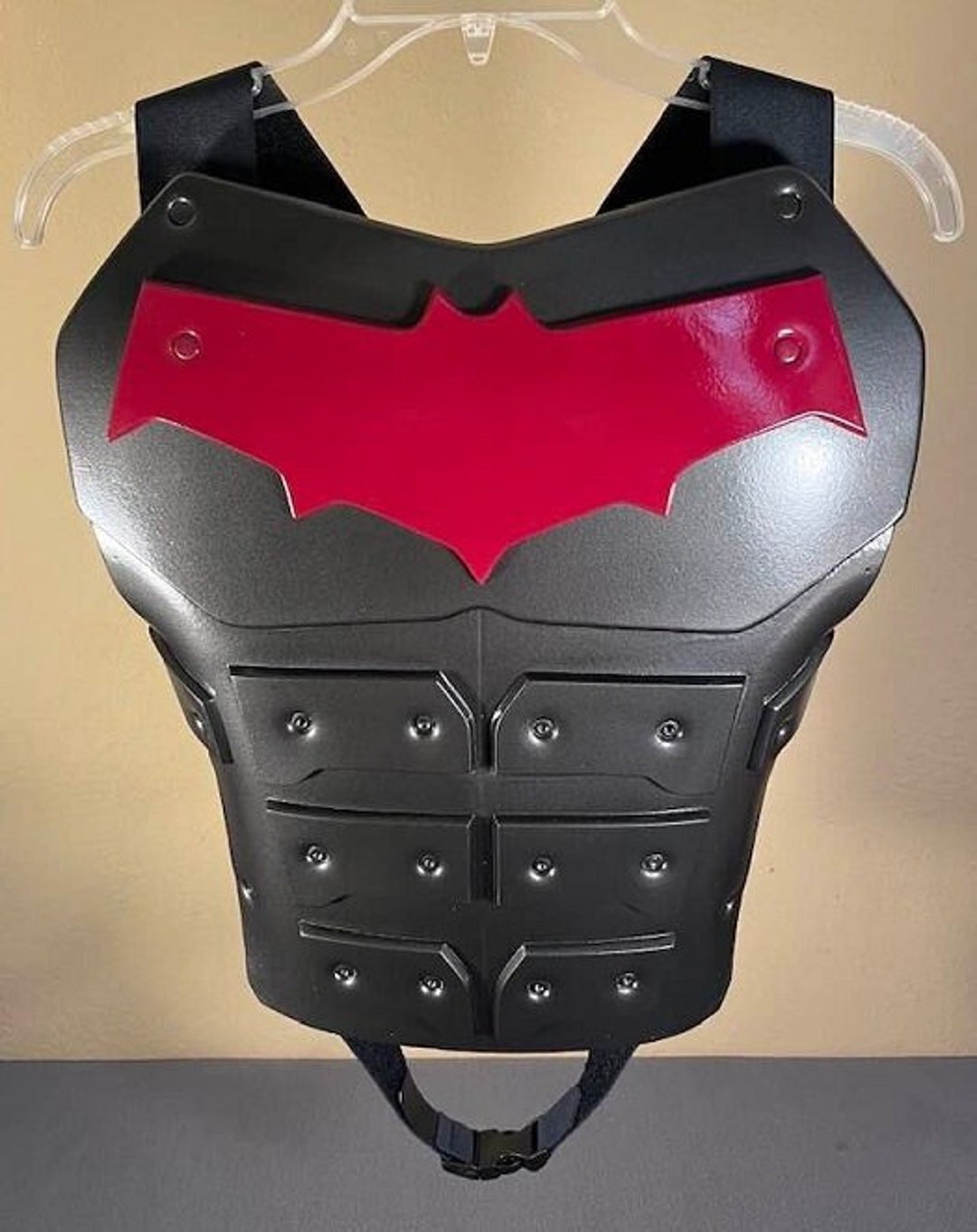 Red Hood Cosplay Body Armor Chest Vest With Adjustable Straps Comics ...
