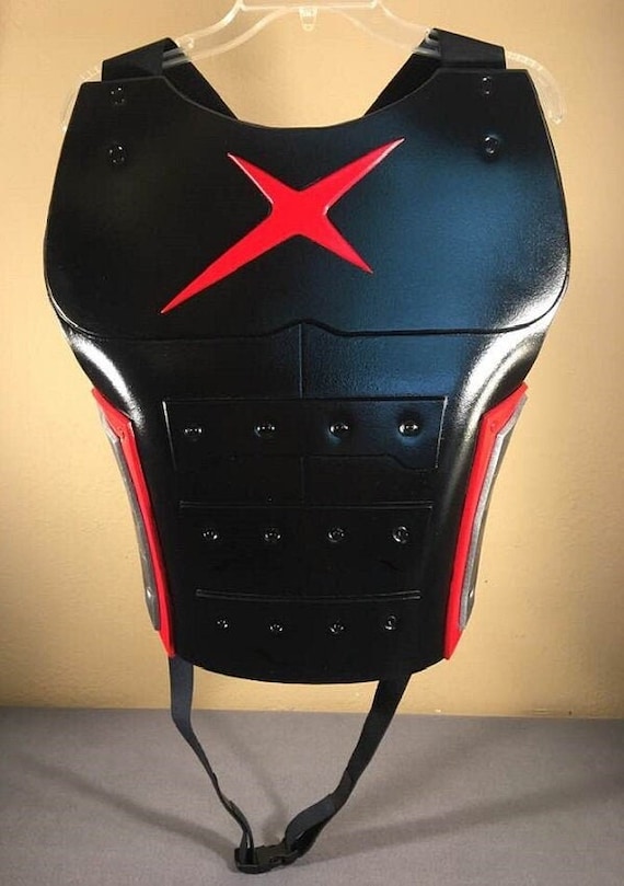 Red X Cosplay Costume Body Armor Chest Vest Crimson Red Symbol - Etsy