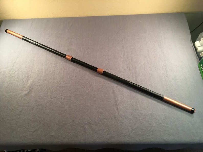 Deathstroke Collapsible Bo Staff Leather Grip Costume Etsy