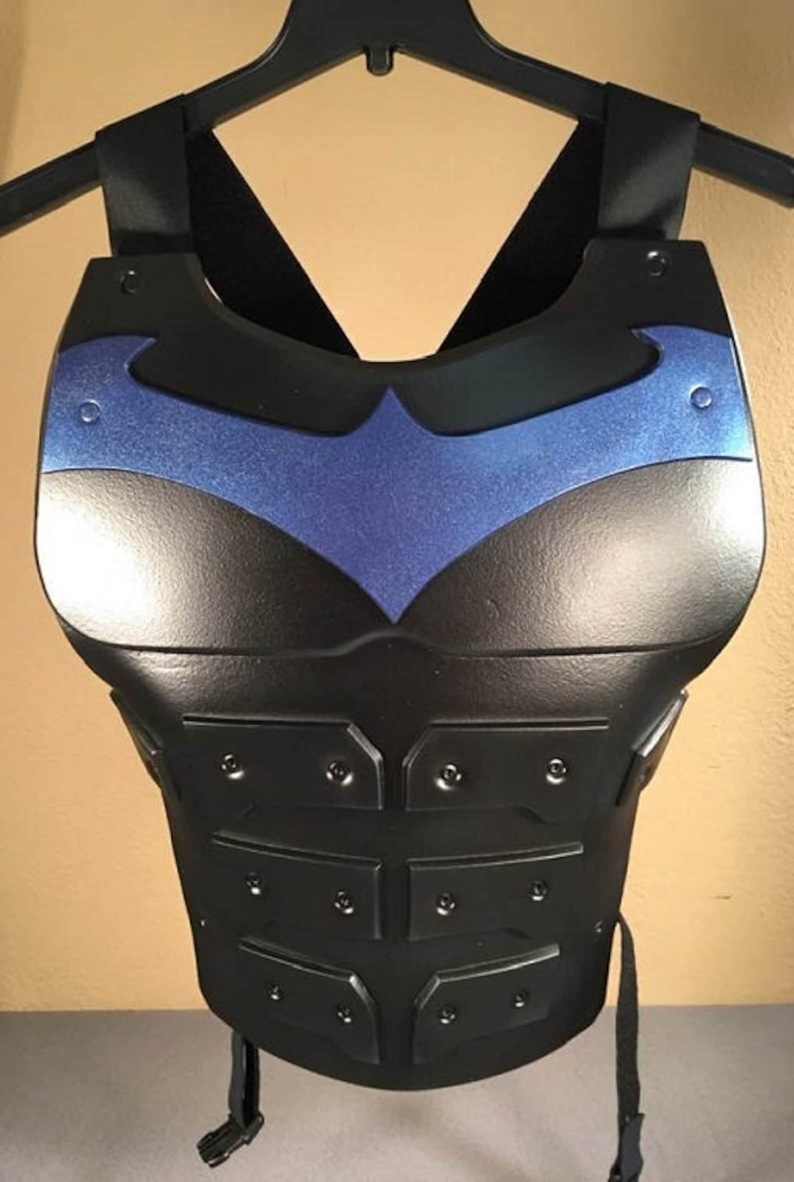 Nightwing Cosplay Set Chest Vest Armor and Shoulders Adjustable Straps ...