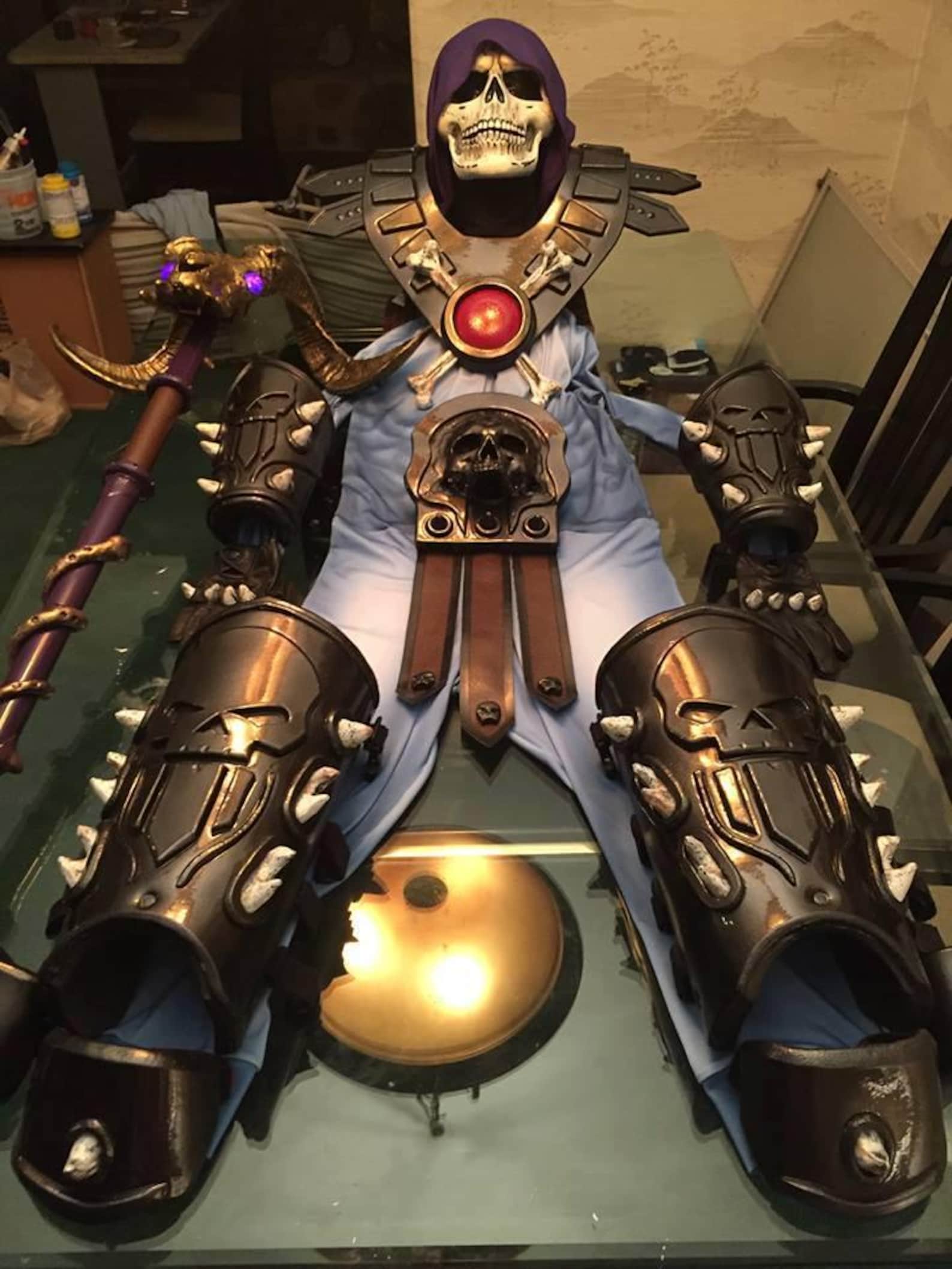 Skeletor Chest Armor Costume Orange Faker Version CHEST ONLY - Etsy