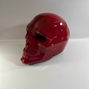 Red Skull FULL HELMET Front and Back Mask Comes Painted Marvel Captain ...