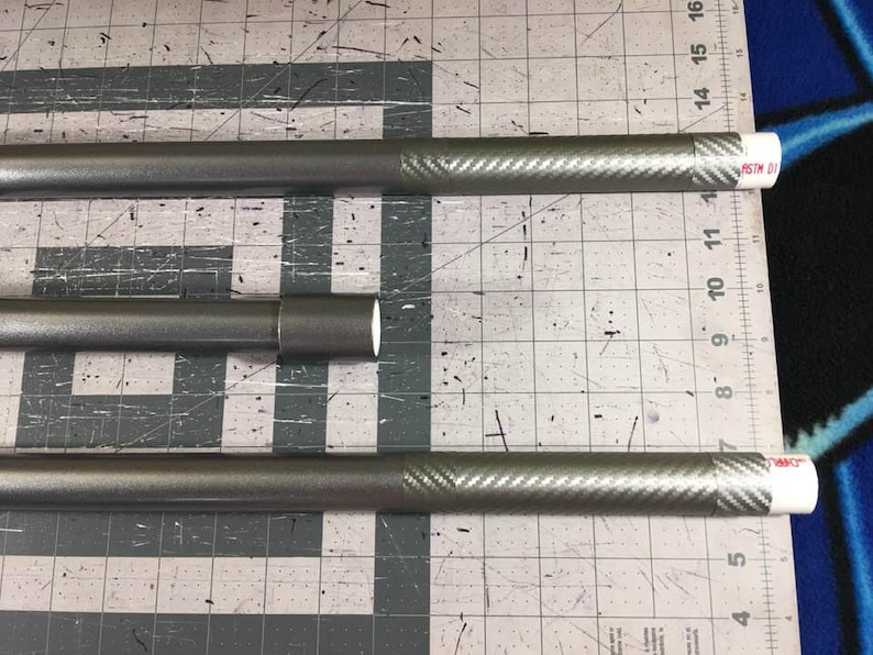 Nightwing Bo Staff: Silver Carbon Fiber, Convention Safe Cosplay Prop ...