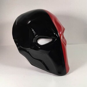Deadpool Deathstroke Mask Mashup Cosplay Costume Helmet Backplate White ...
