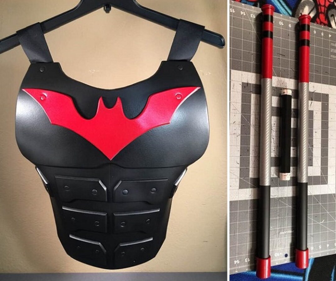 Bat Beyond Azrael COMBO SET Chest Armor & Bo Staff, Costume Halloween ...