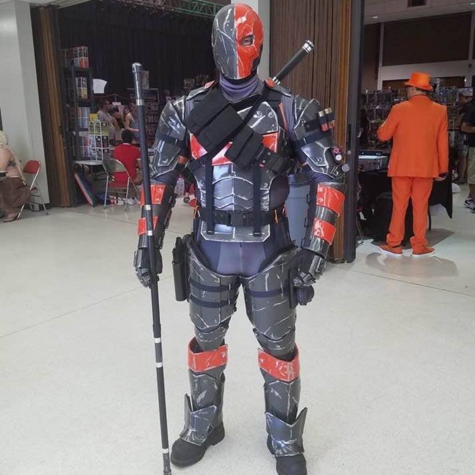 Deathstroke Chest Armor Gunmetal, Orange, Front, Back & Neck, Slade ...