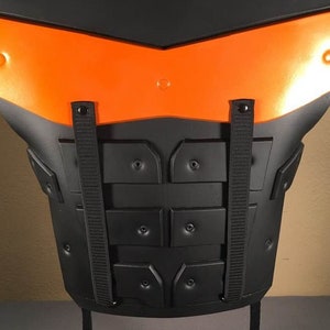 Deathstroke Cosplay Costume Slade Body Armor Black/ Orange Chest Vest ...