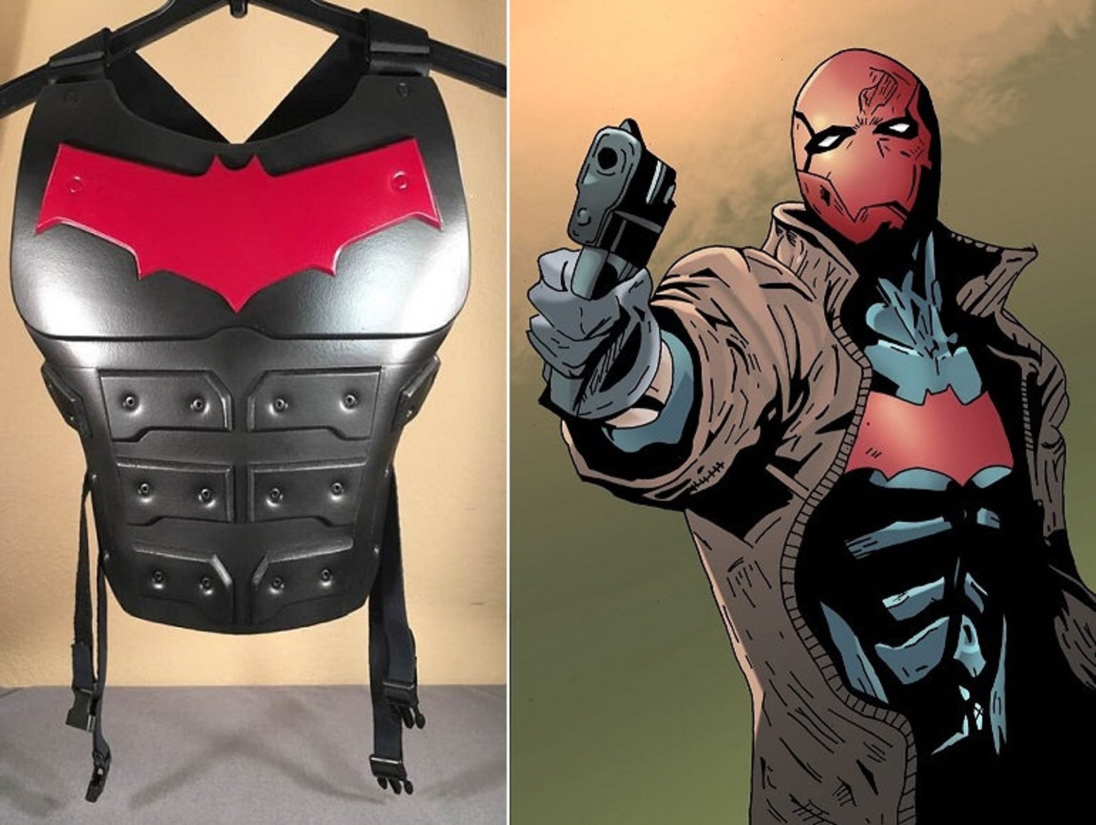 Red Hood Chest Armor Vest Costume Halloween - Etsy