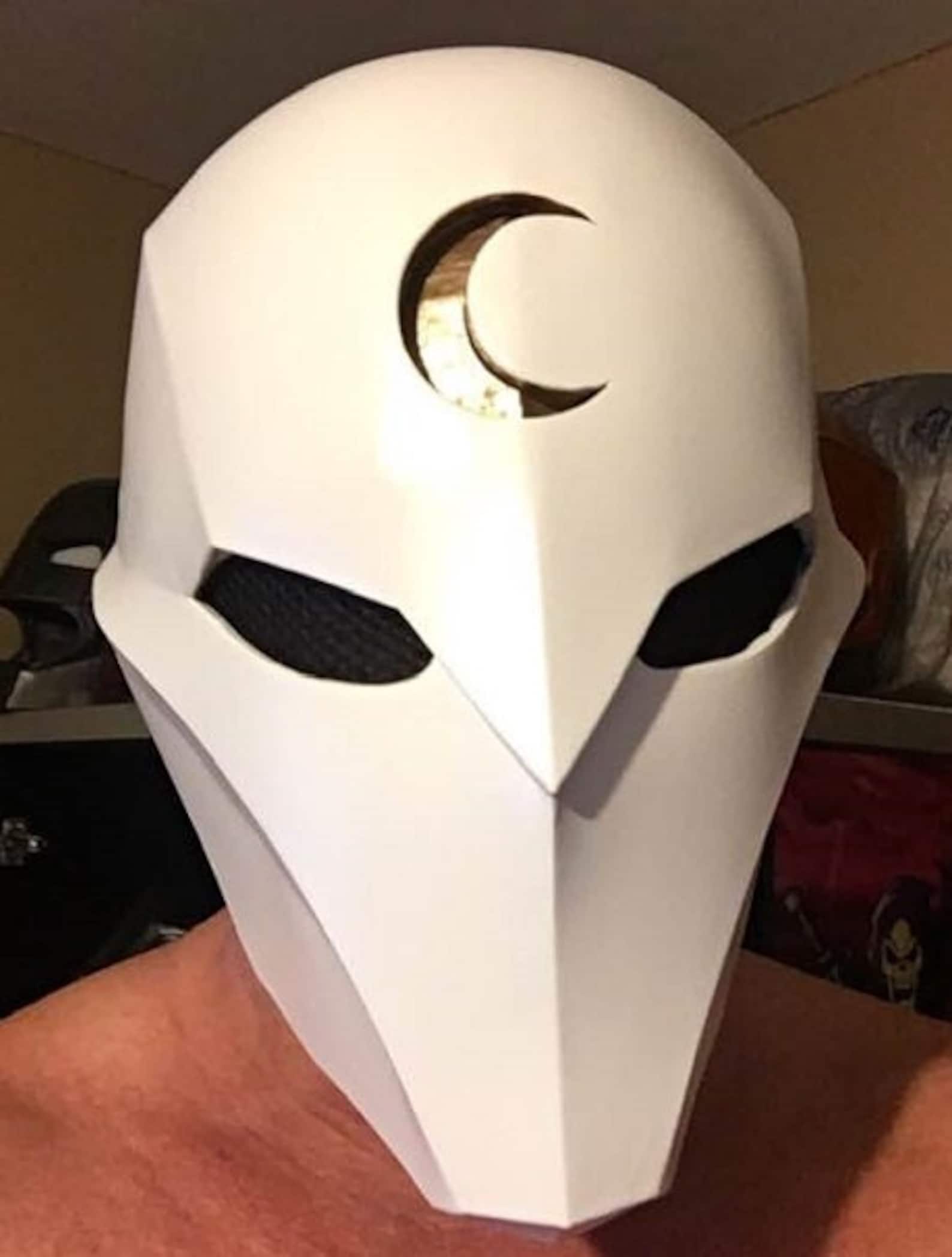 Moon Knight Moonknight Mask Gold Moon Marvel Avengers Iron Man | Etsy UK