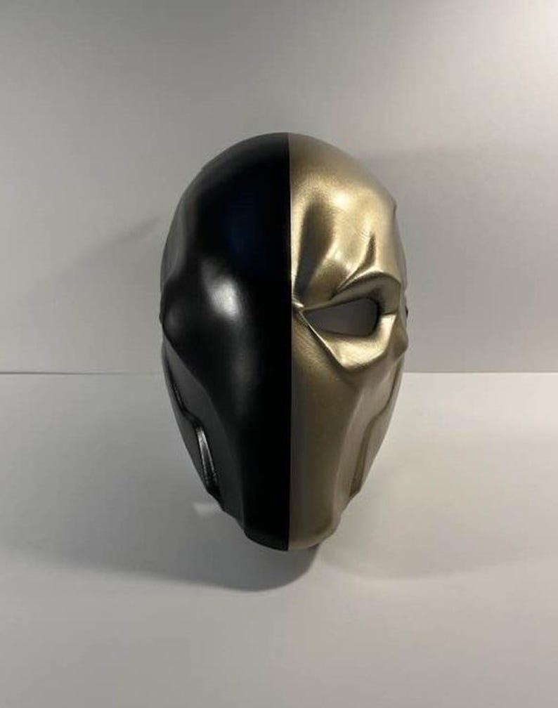 Deathstroke Helmet Mask and Backplate Cosplay Costume Comics Halloween ...