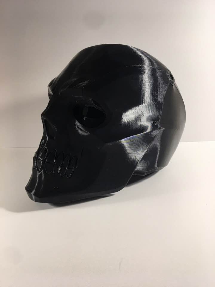 Raw Black Mask Full Helmet Front and Back 3D Printed - Etsy