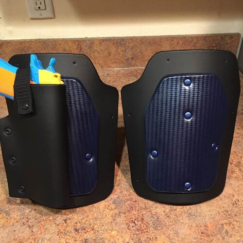 Deathstroke Shoulder Armor Blue Carbon Fiber Print. Slade. - Etsy