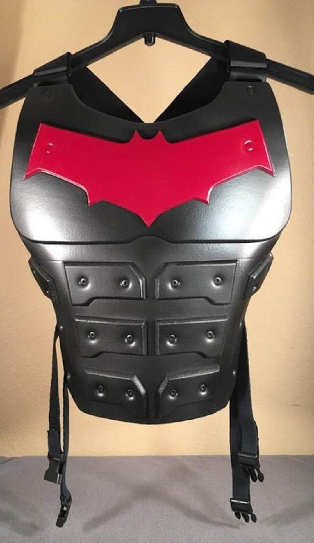 Red Hood Chest Armor and Matching Shoulders Cosplay Vest - Etsy