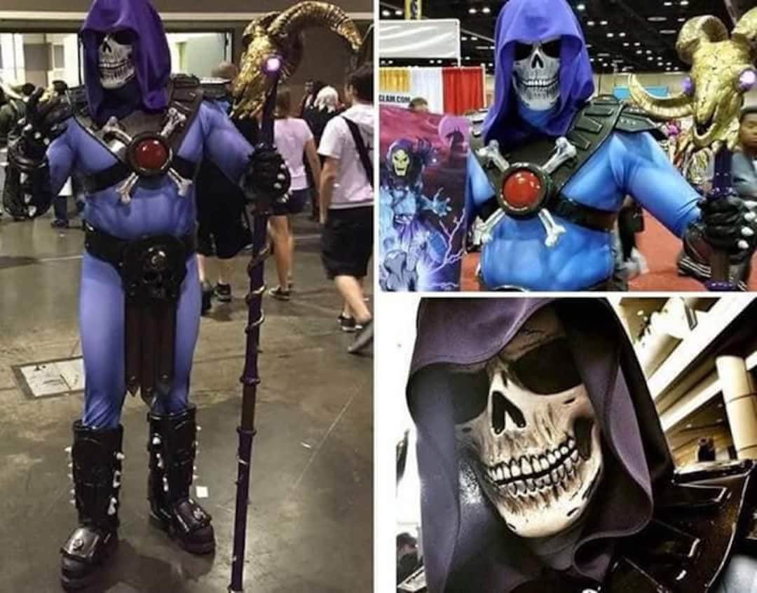 Skeletor Armor and Mask STAFF NOT INCLUDED Full Costume - Etsy