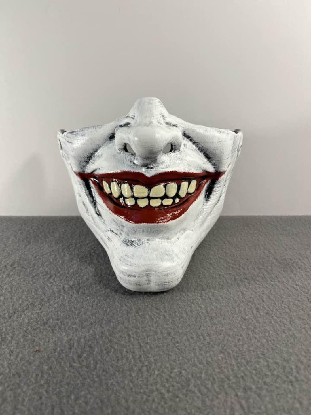 Joker Clown Mask Half Face Comics Costume Cosplay - Etsy