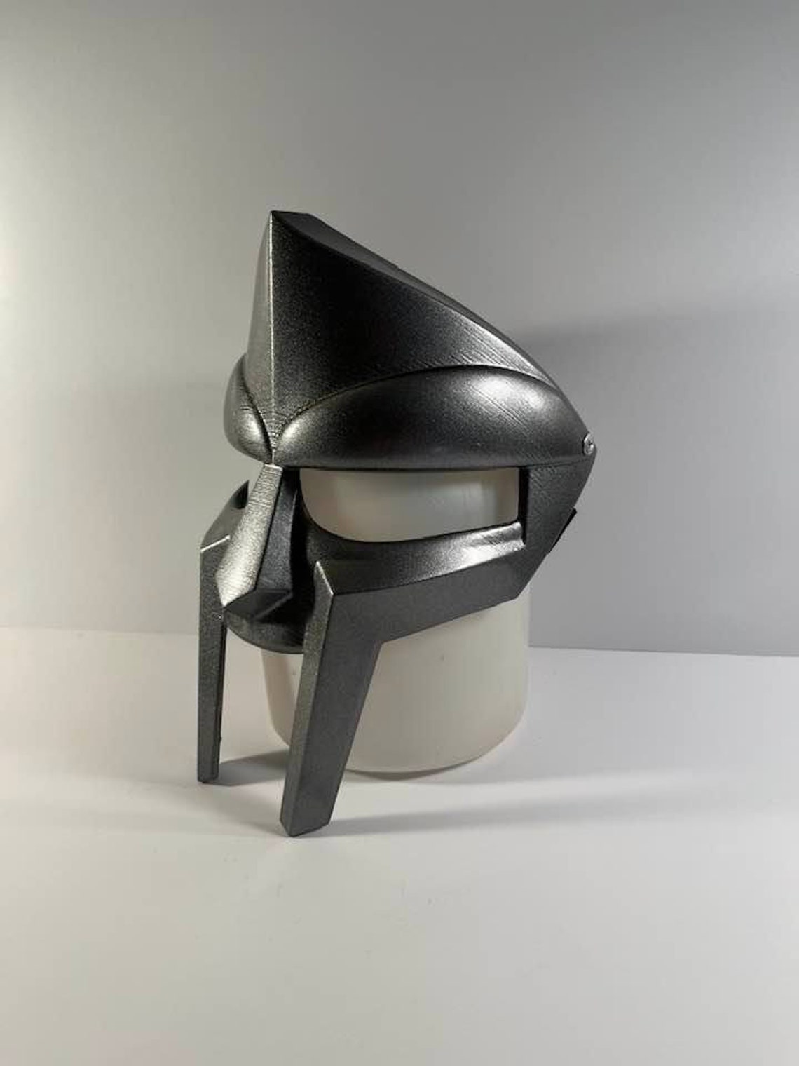 MF Doom Gladiator Mask Dark Steel silver Color With - Etsy