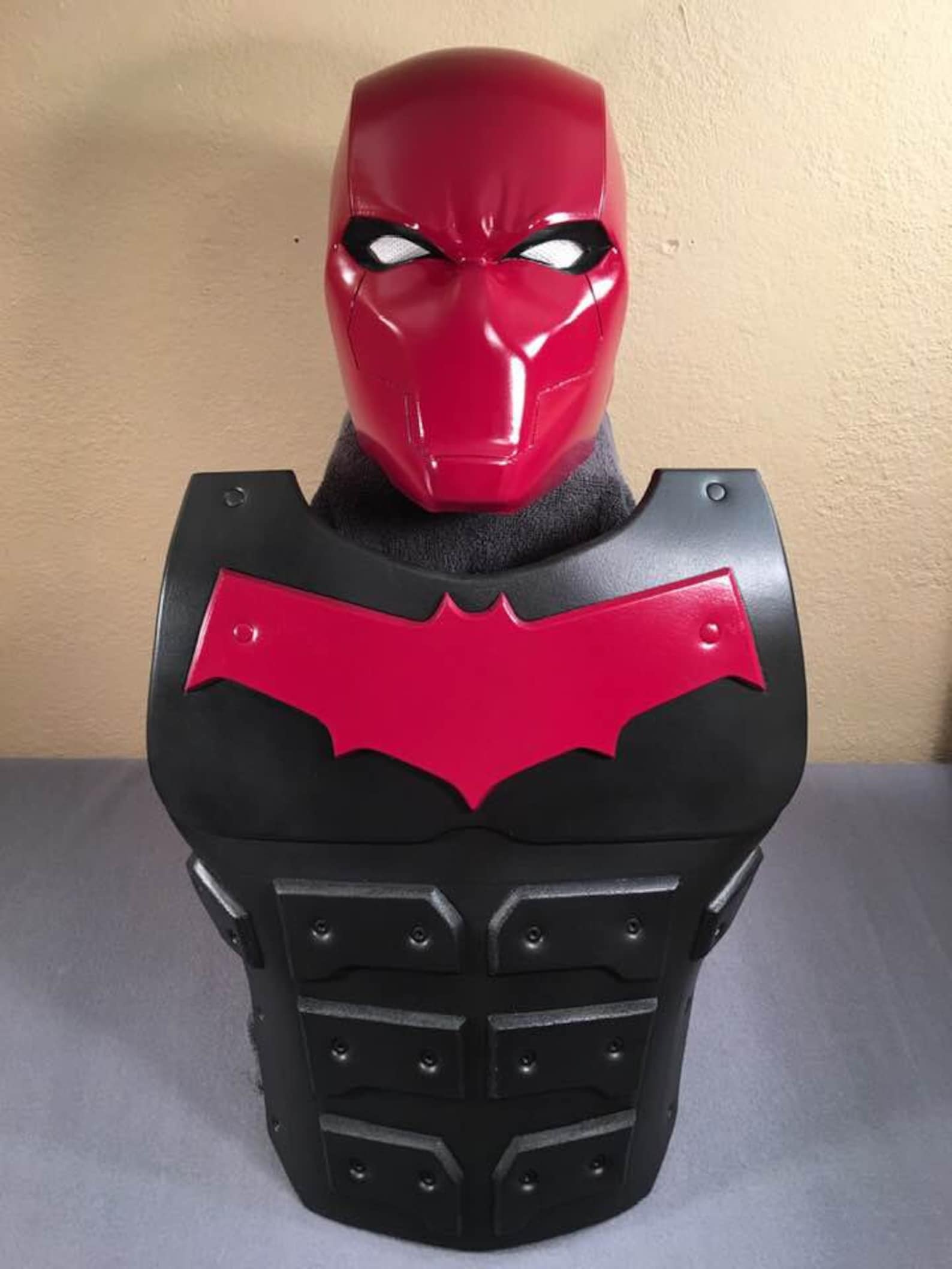 Red Hood Chest Armor and Matching Shoulders Cosplay Vest | Etsy