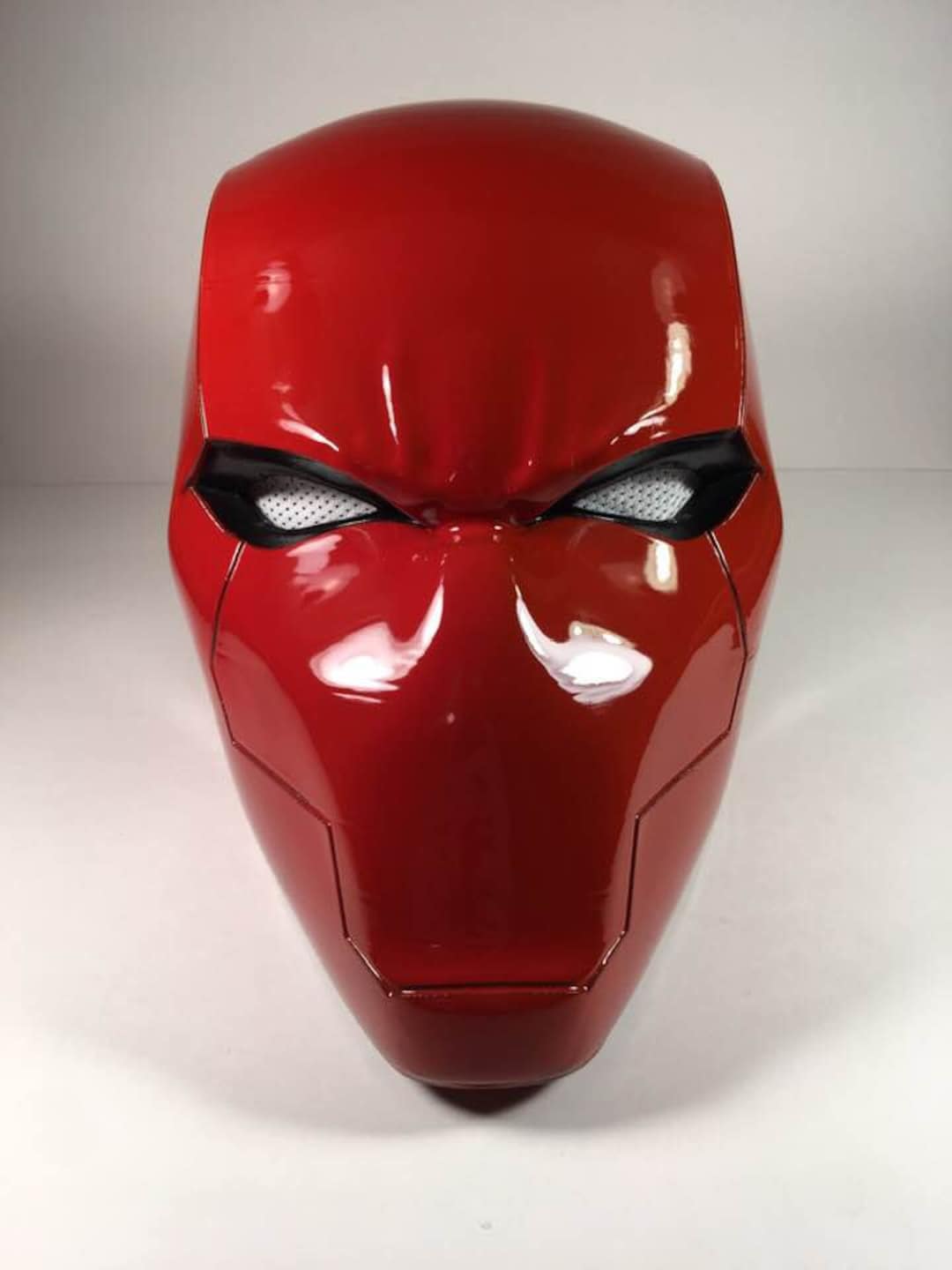 Red Hood Helmet Rebirth Version Cosplay Fire Red Costume Comics ...
