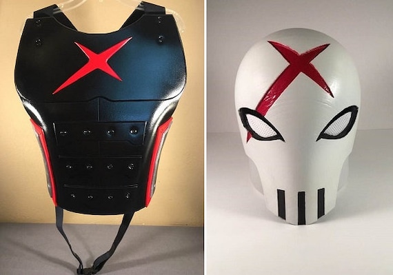 Red X Cosplay Set Chest and Mask Costume - Etsy