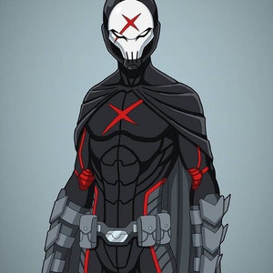 Red X Cosplay Set Chest and Mask Costume - Etsy