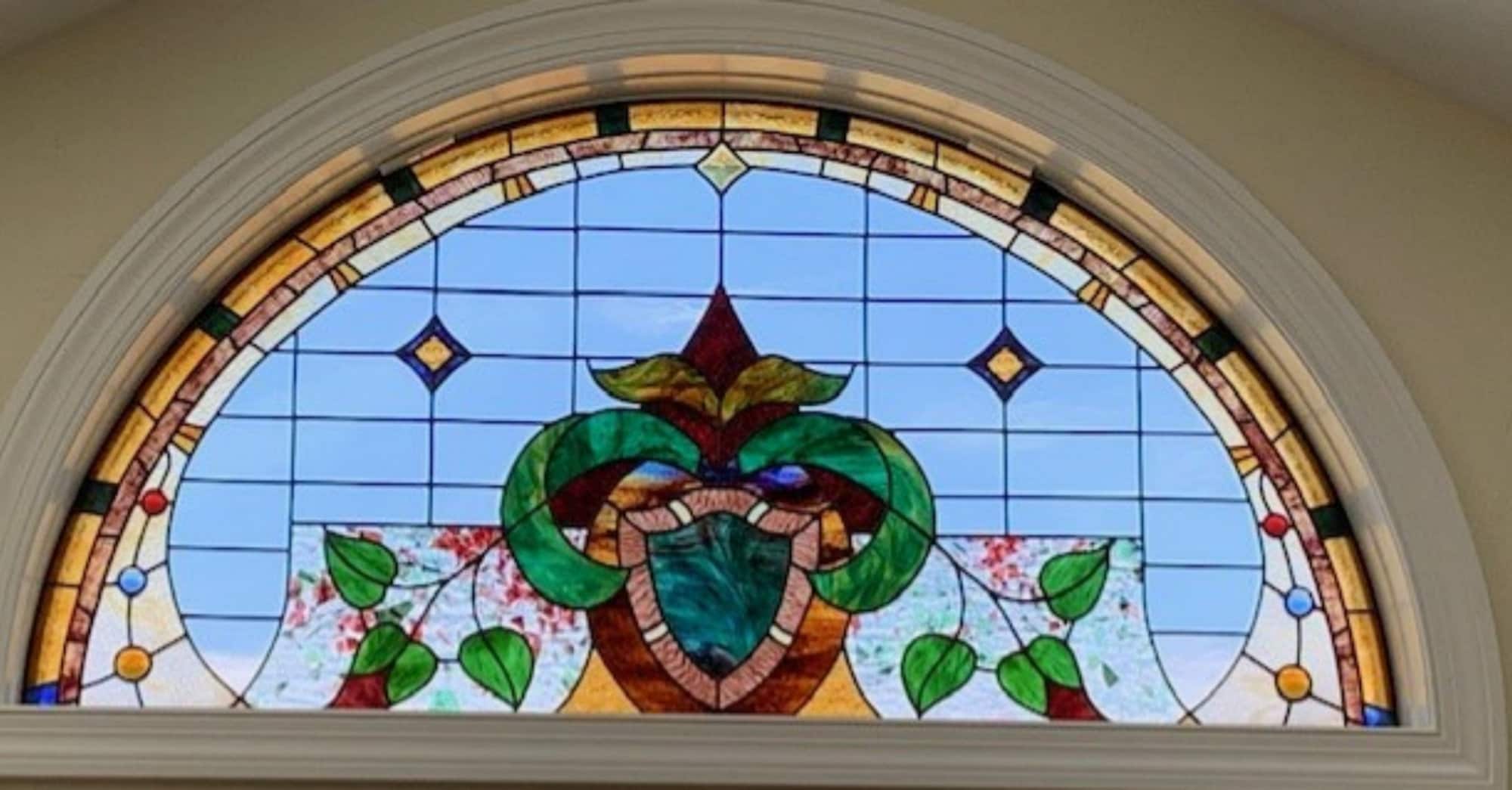 Art Nouveau Victorian Stained Glass Arch Top Pattern Digital Copy - Etsy UK
