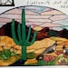 Desert Sunset Stained Glass Pattern Digital Download, South Western ...