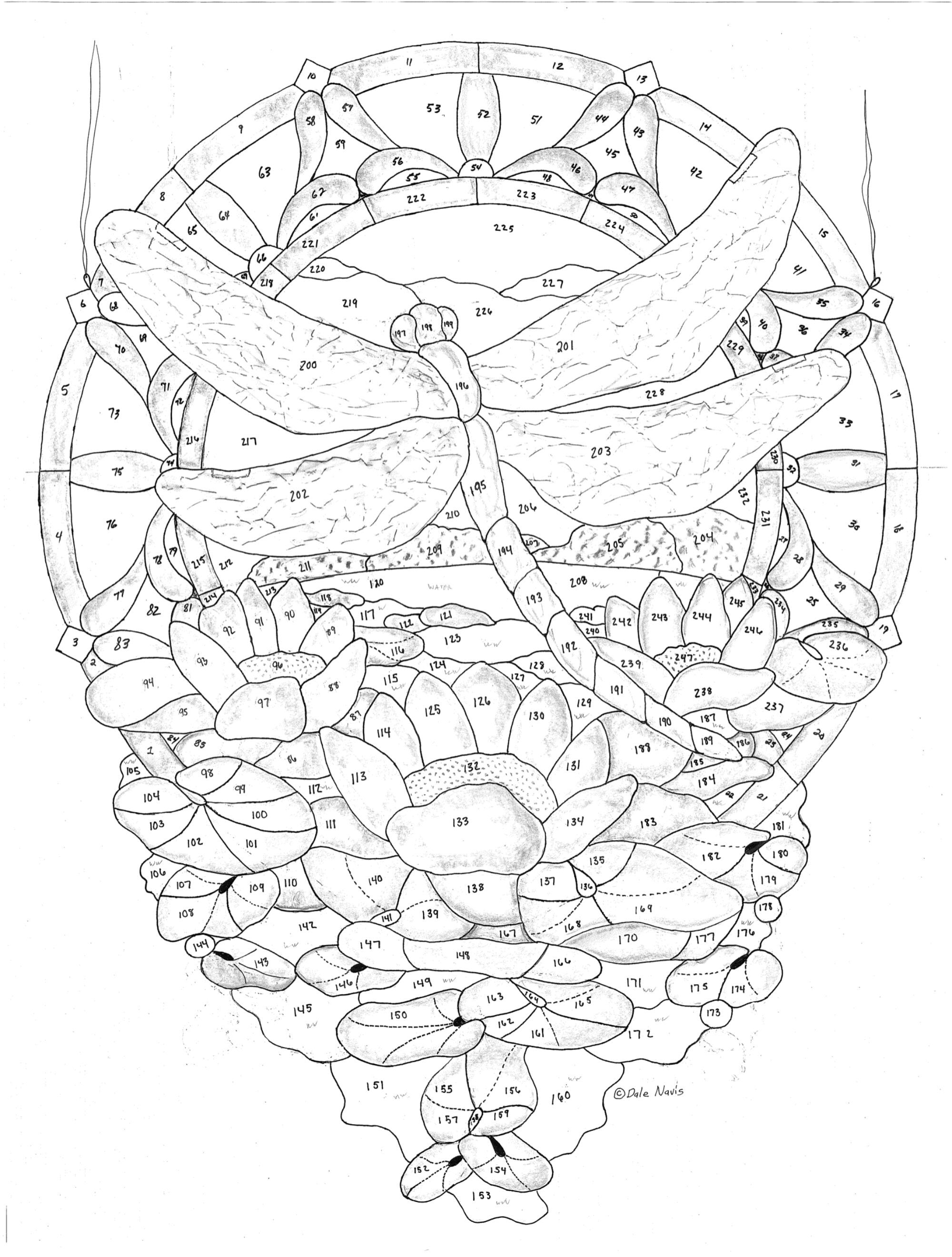 Dragonfly Stained Glass Pattern, Dragonfly Pattern Digital Download ...