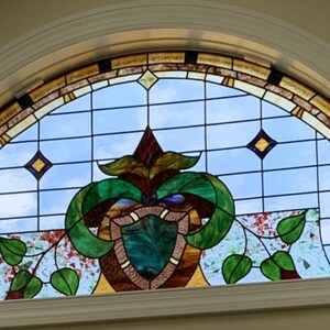 Art Nouveau Victorian Stained Glass Arch Top Pattern Digital Copy - Etsy UK