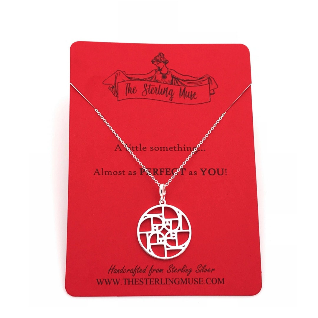 Sterling Silver Fibonacci Sacred Geometry Pendantgolden ...