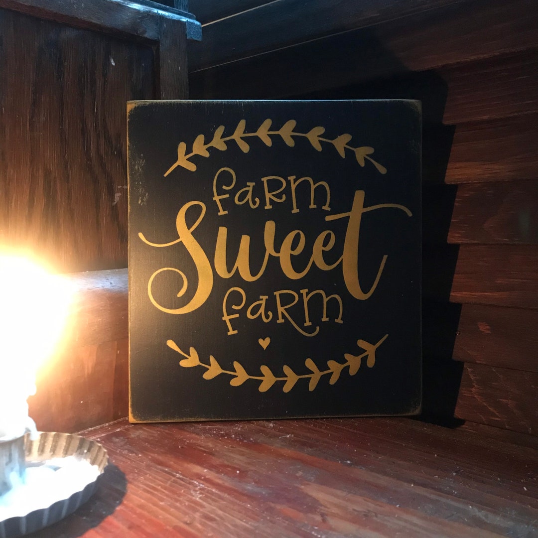 Farm Sweet Farm Sign - Etsy