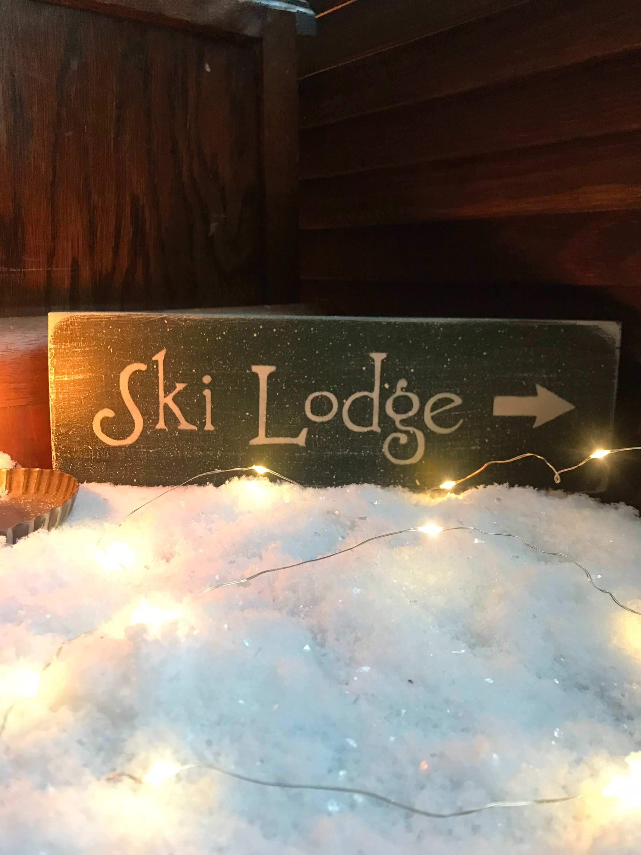 Ski Lodge Sign - Etsy