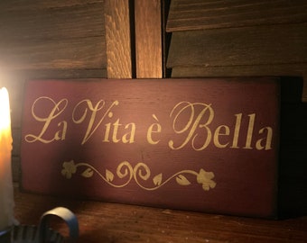 Vita Bella Sign - Etsy