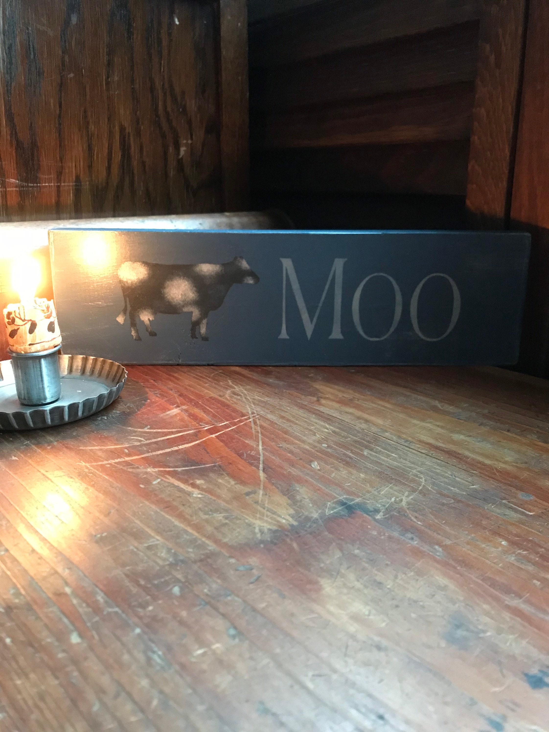 Moo cow Sign | Etsy