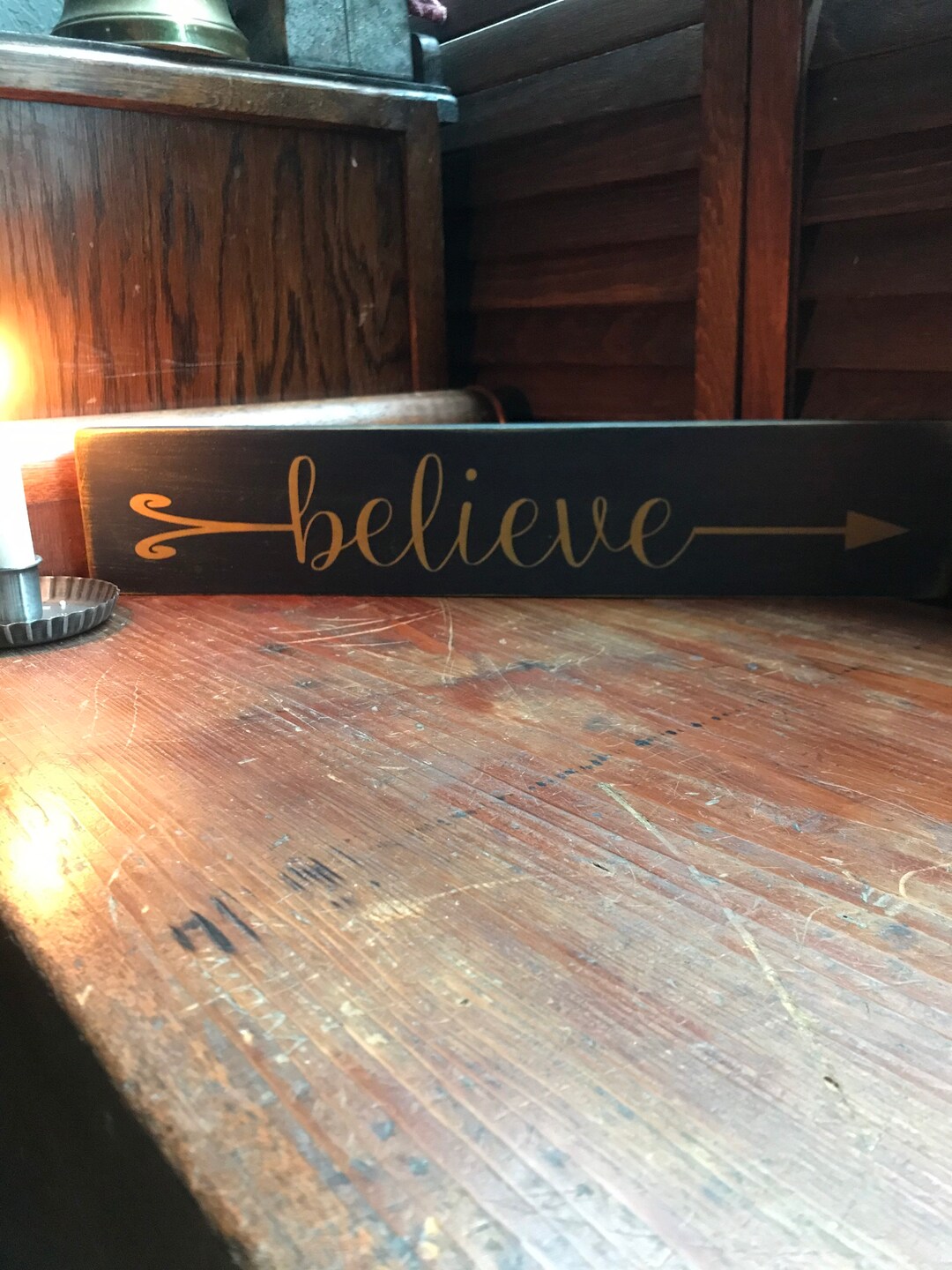 Believe (arrow) Sign - Etsy