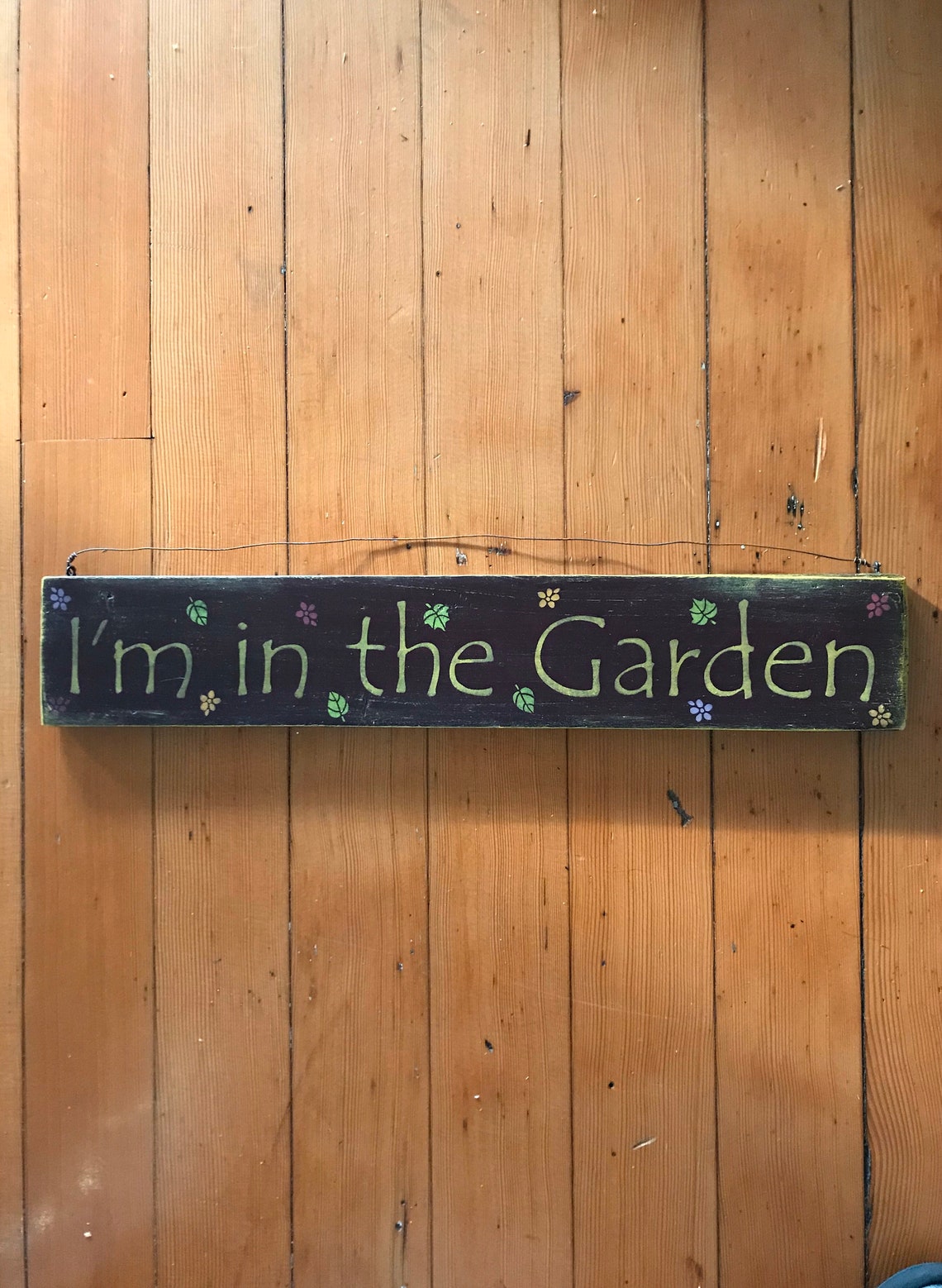 I'm in the Garden Sign | Etsy