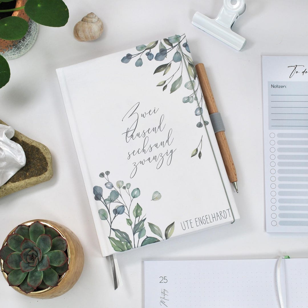 Weekly Planner & Appointment Calendar 2026 A5 Hardcover | Botanical ...