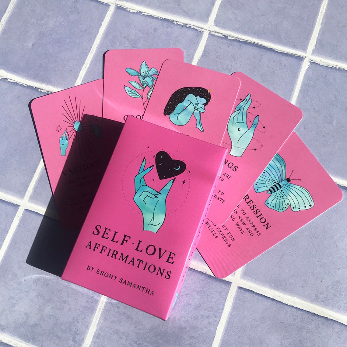 Self Love Positive Affirmation Card Deck Self-love - Etsy